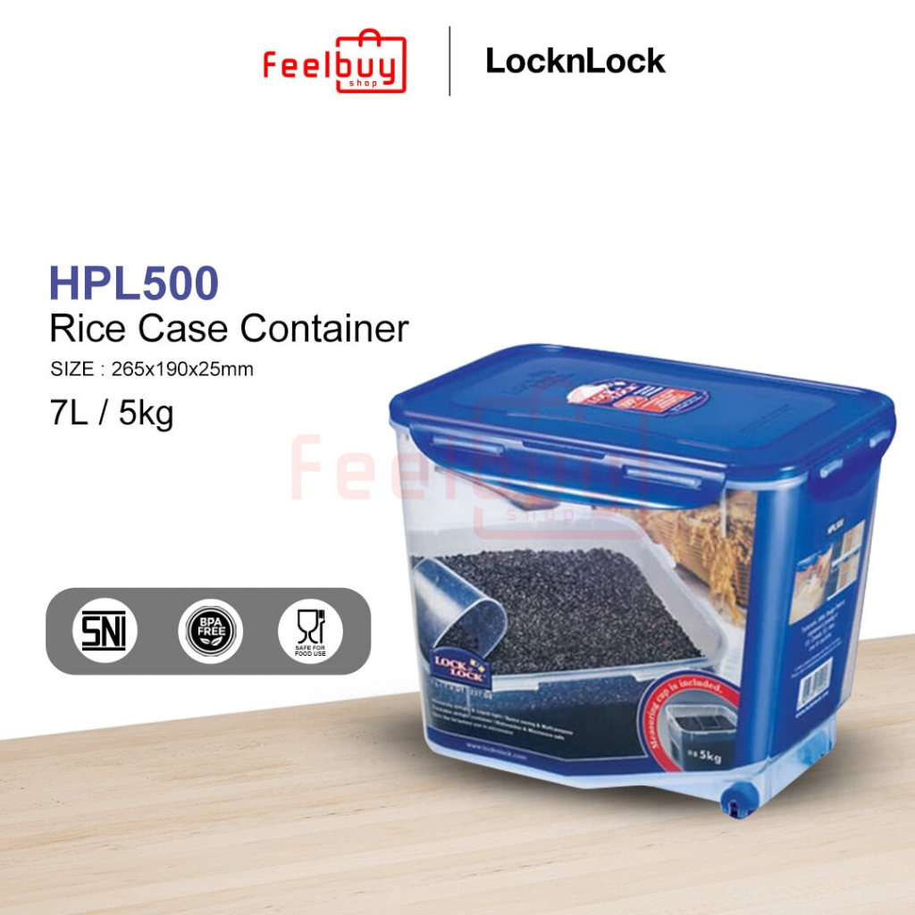 Jual LocknLock Rice Case 7L / Rice Box Simple 5Kg HPL500 | Shopee Indonesia