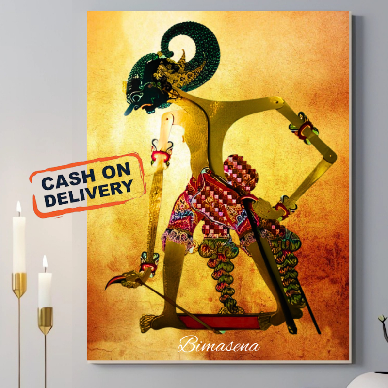 Jual Poster Wayang Kulit Bimasena Werkudara Untuk Hiasan Dinding ...