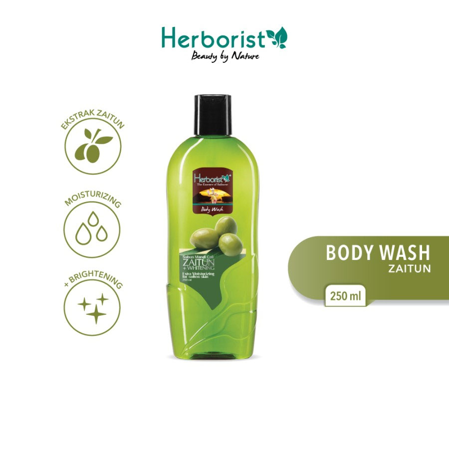Jual Herborist Body Wash Sabun Mandi Cair Zaitun 250ml | Shopee Indonesia