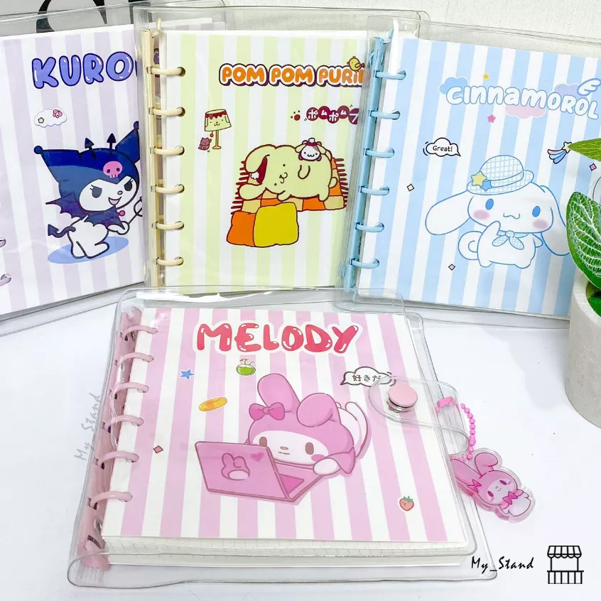 Jual Binder lucu 6 ring gambar Sanrio kartun Hello Kitty karakter ...
