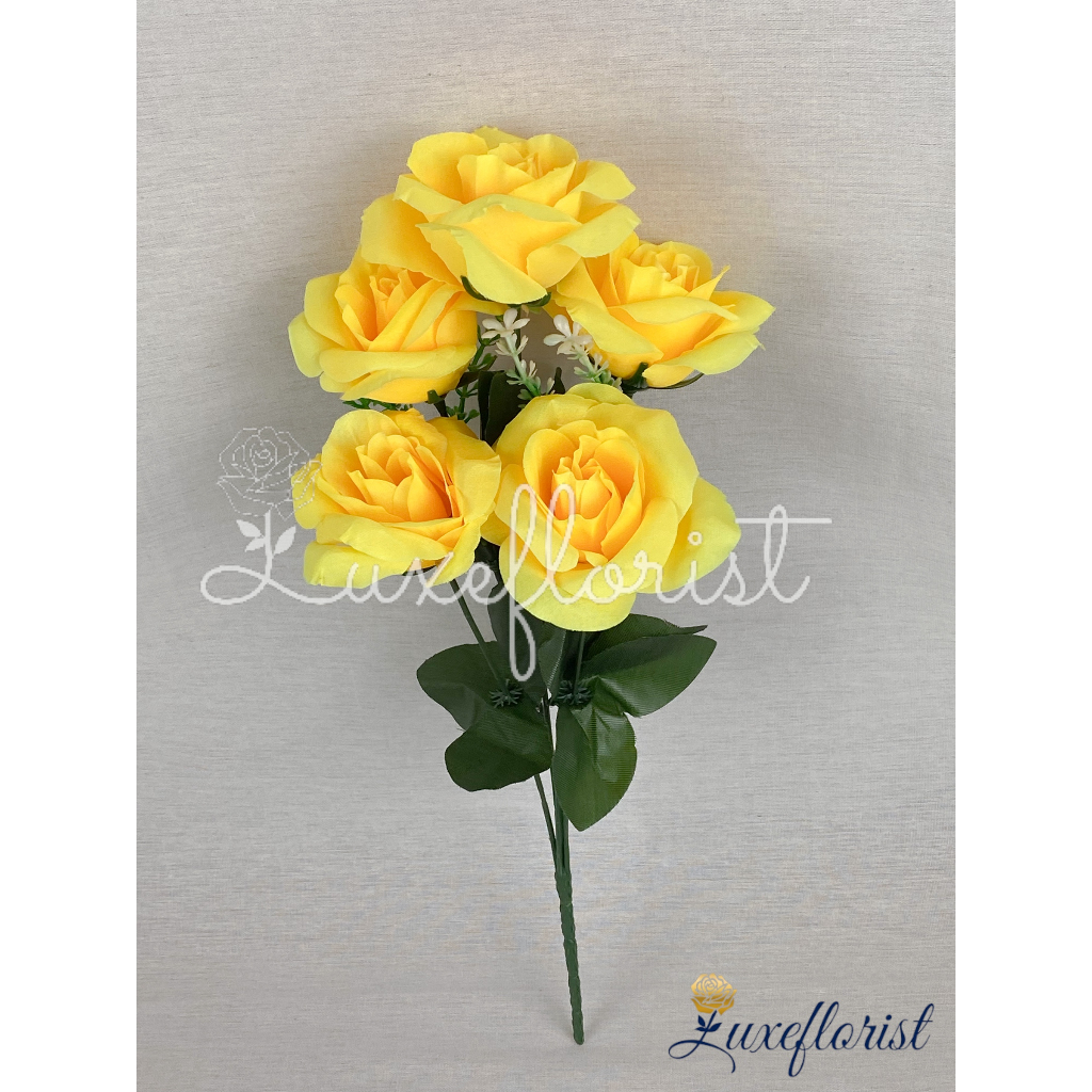 Jual Bunga Mawar Rose Of Cabang 5 Bahan Kain Dan Plastik - rose jepang ...