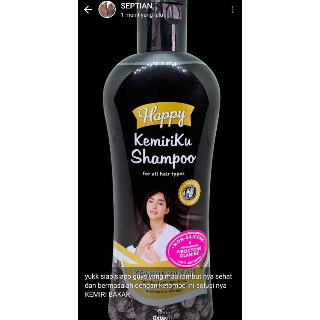 Jual Happy Shampoo Kemiri Bakar 250ml | Shopee Indonesia