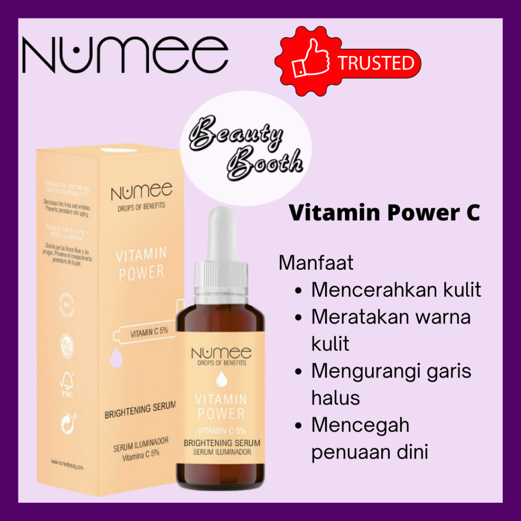 Jual NUMEE Vitamin Power Vitamin C Brightening Serum 30ml | Shopee ...