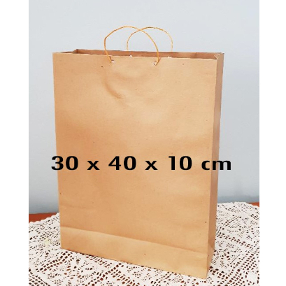 Jual Paper Bag Coklat 30x40x10 | Shopee Indonesia