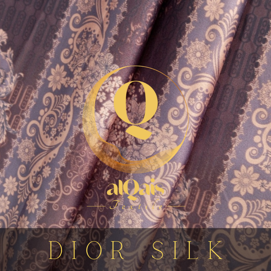 Jual Kain Dior Silk Premium Motif Elegan | Eloise bahan Silk Lebar 150 ...
