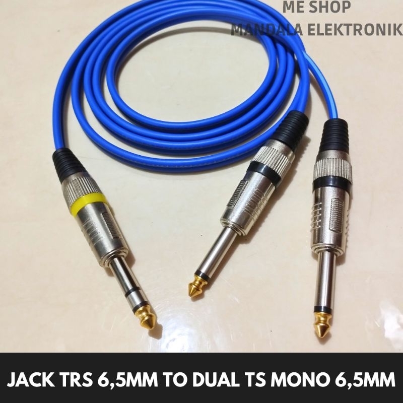 Jual kabel insert TRS 6.5mm stereo 3m | Shopee Indonesia