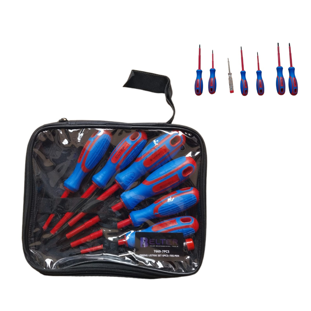 Jual TERLARIS!!!! MURAH Obeng Listrik Set 7 Pcs Insulation Screwdriver ...