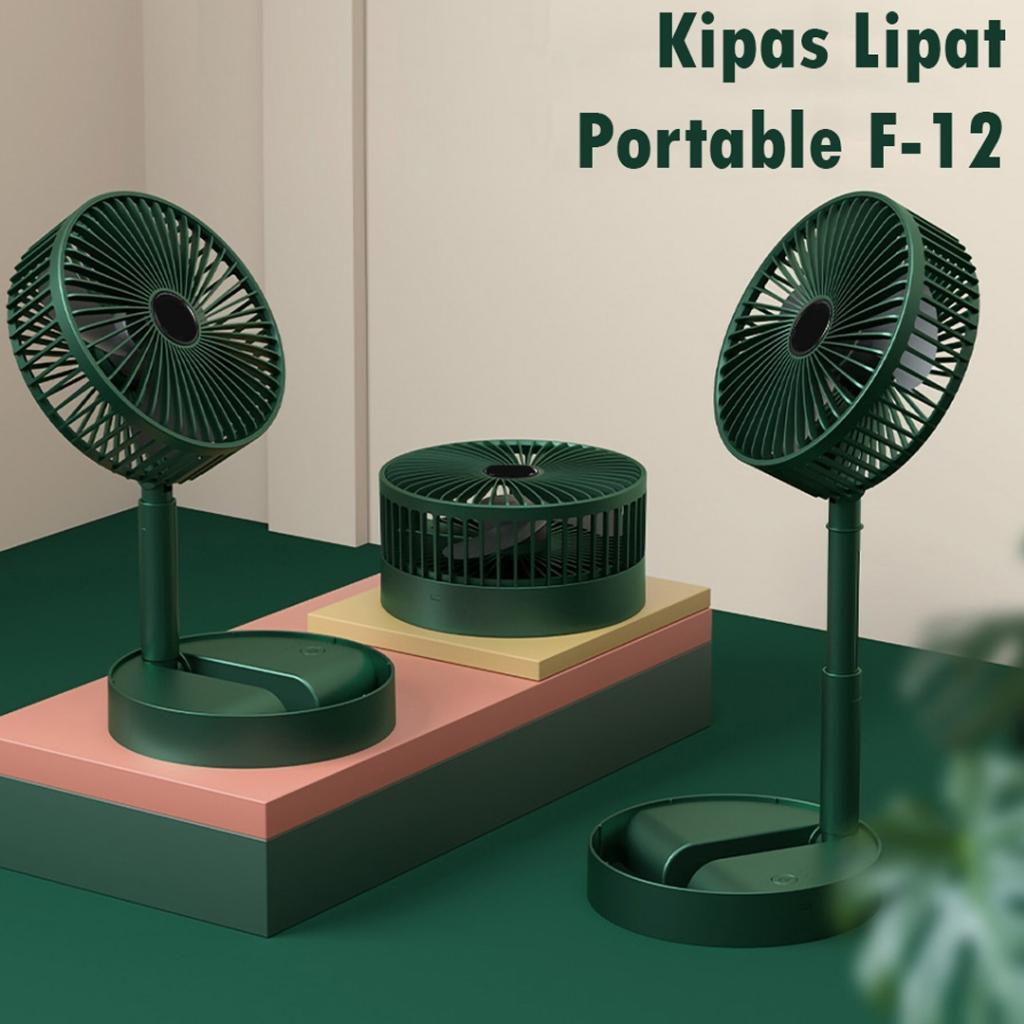Jual Kipas Angin Meja Lipat Fleco F-12 kipas Portable Usb Cas 2000 mAh ...