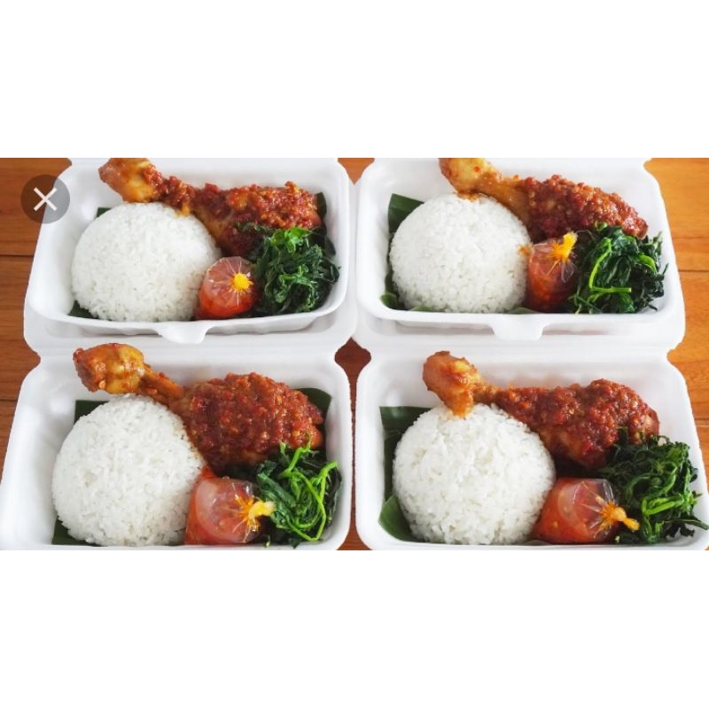 Jual paket nasi ayam rendang (minimal 10 pax) | Shopee Indonesia