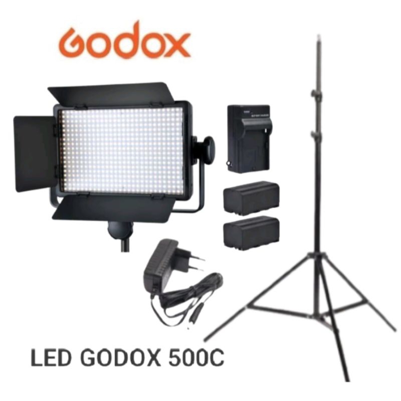 Jual LAMPU LED GODOX 500C,500 C PAKET VIDEO LIGHTING STUDIO FOTO ...