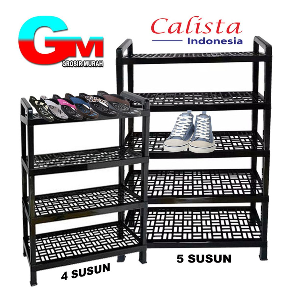Jual Rak Sepatu Sandal Cosmic Calista 4 Susun 5 Susun | Shopee Indonesia
