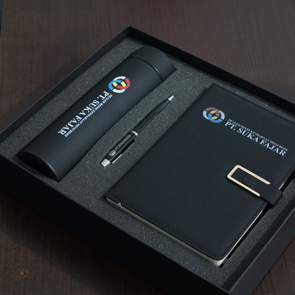 Jual Custom Gift Set Tumbler Notebook Pulpen Hampers Corporate kantor ...