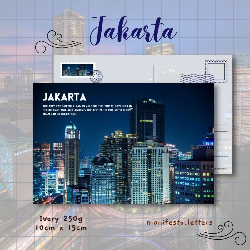 Jual Postcard Jakarta | Kartupos GBK | Istiqlal | Kota Tua | Semanggi | Shopee Indonesia