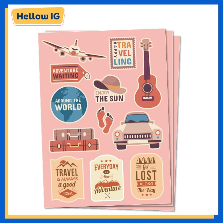 Jual STICKER PACK | STIKER ADVENTURE | STIKER BOTOL AESTHETIC LUCU ...