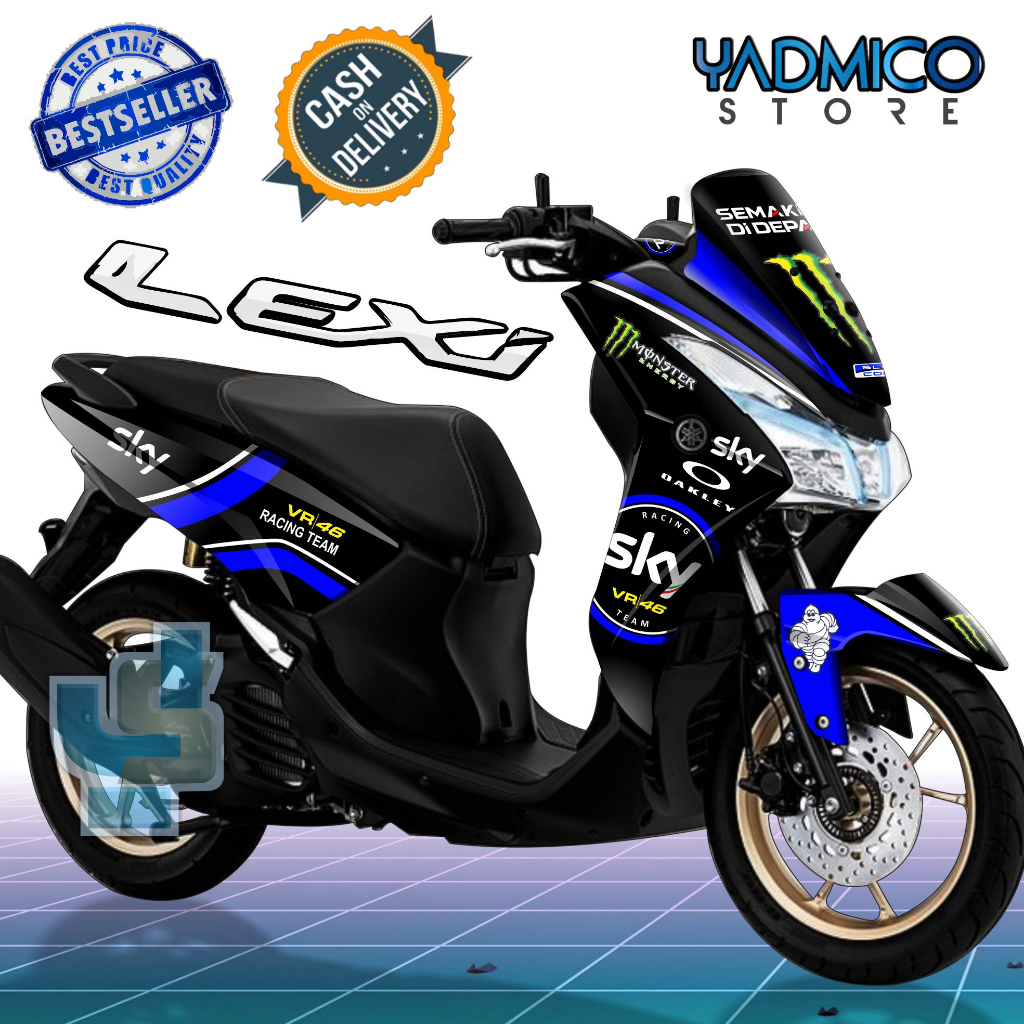 Jual Decal Lexi 125 Full Body - Stiker Motor Yamaha Lexi 125 Full Body ...