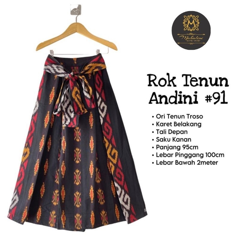 Jual Rok Tenun Andini By Mahalini|Skirt batik|Skrit tenun troso|bawahan ...