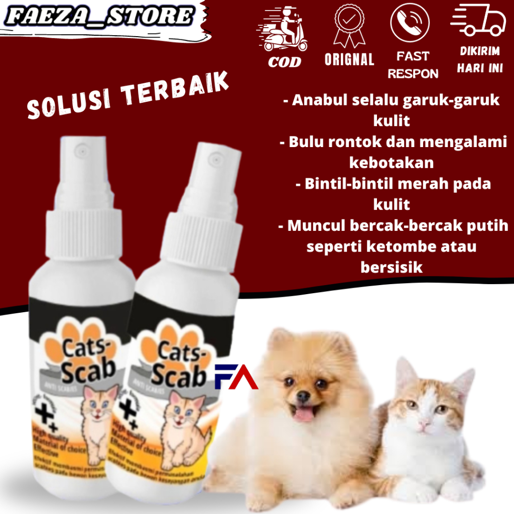 Jual Obat Jamur Kucing Scabies Demodex Impetigo Jamur Kutu Parasit Cats ...