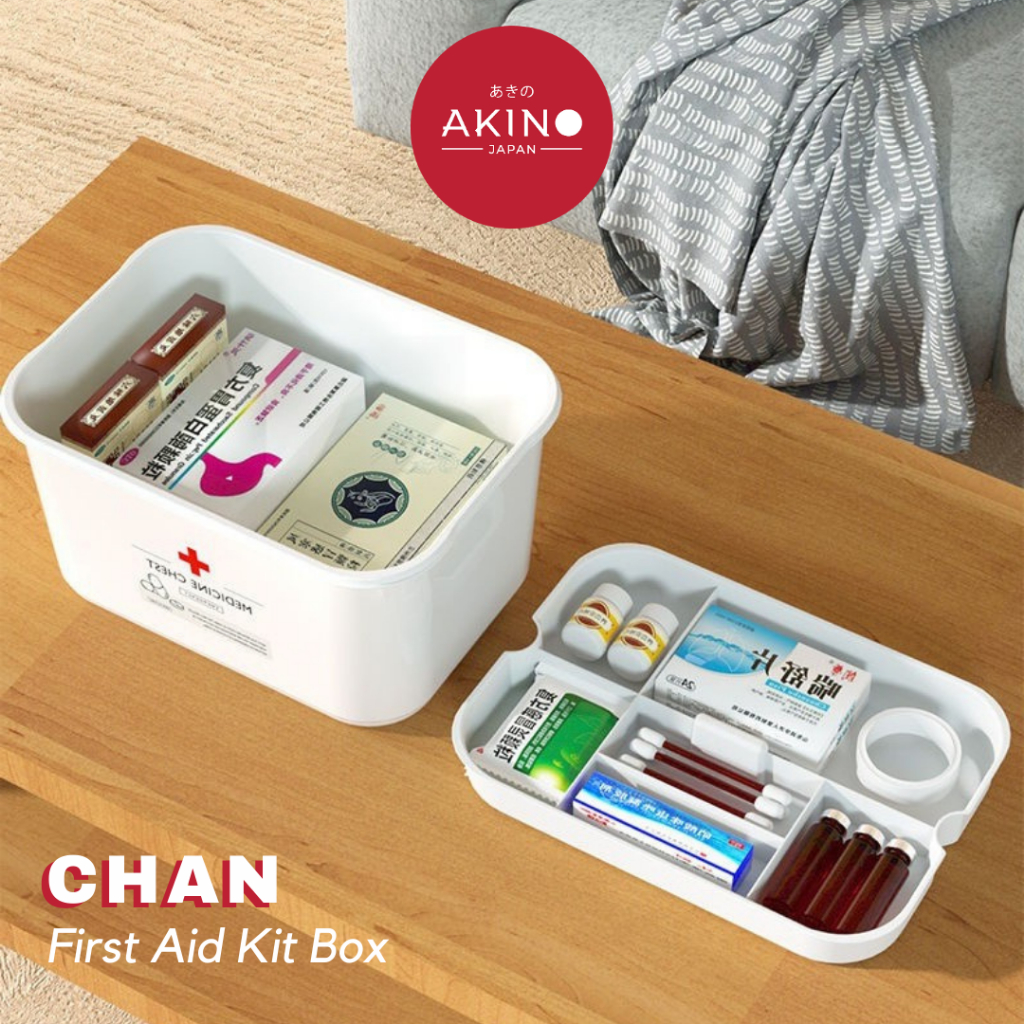 Jual 【AKINO】CHAN Kotak P3K Mudah Wadah Simpan Obat Aesthetic Tempat ...