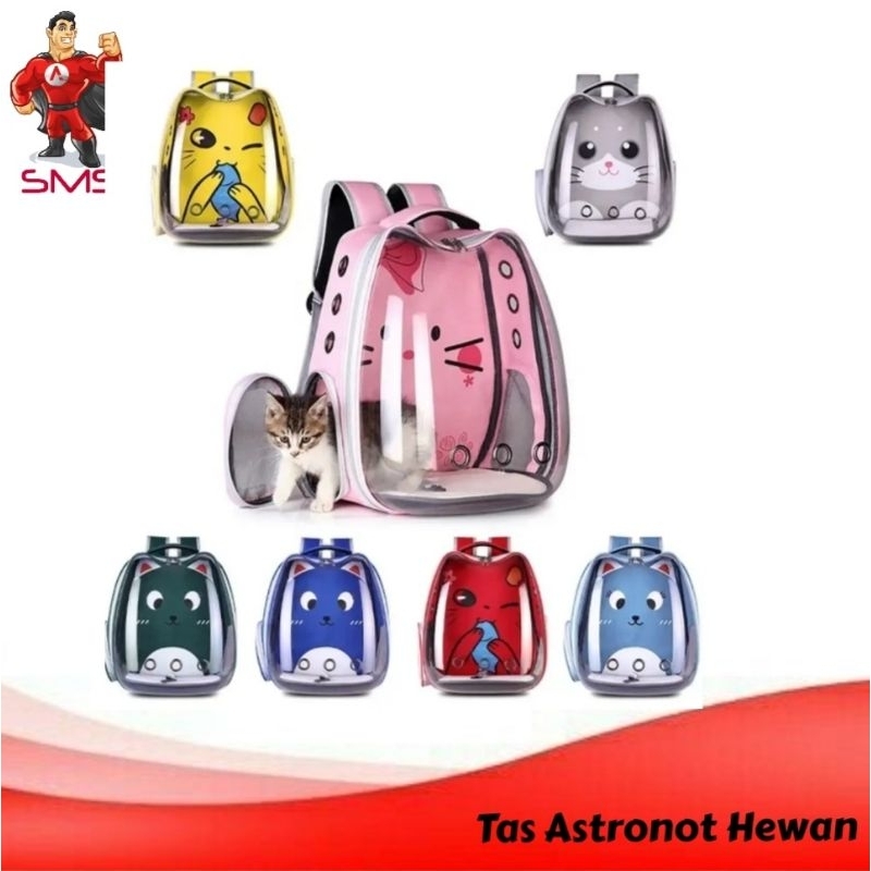 Jual Tas Astronot Kucing Transparan Love Pet Cargo Ransel Waterproof ...