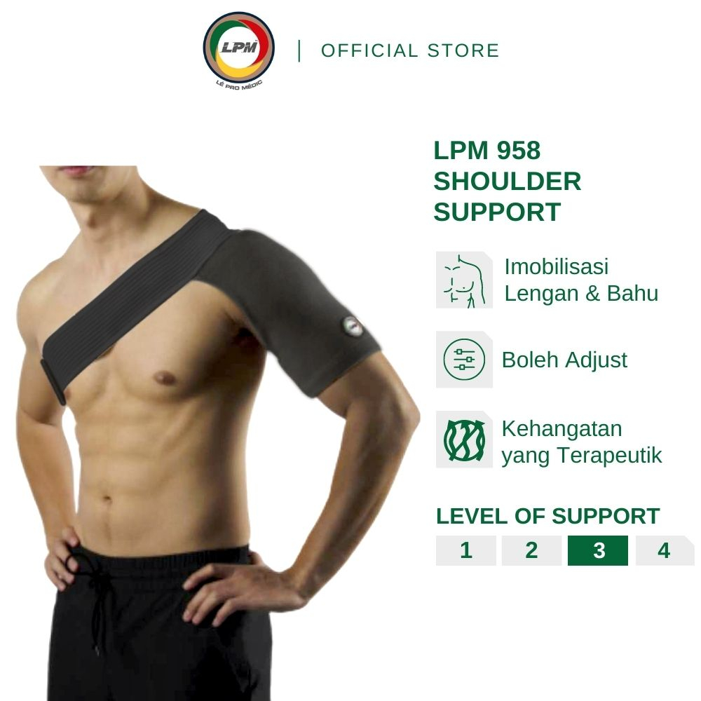 Jual LPM Shoulder Support 958 Penyangga Bahu Pain Relief Pelindung Bahu ...
