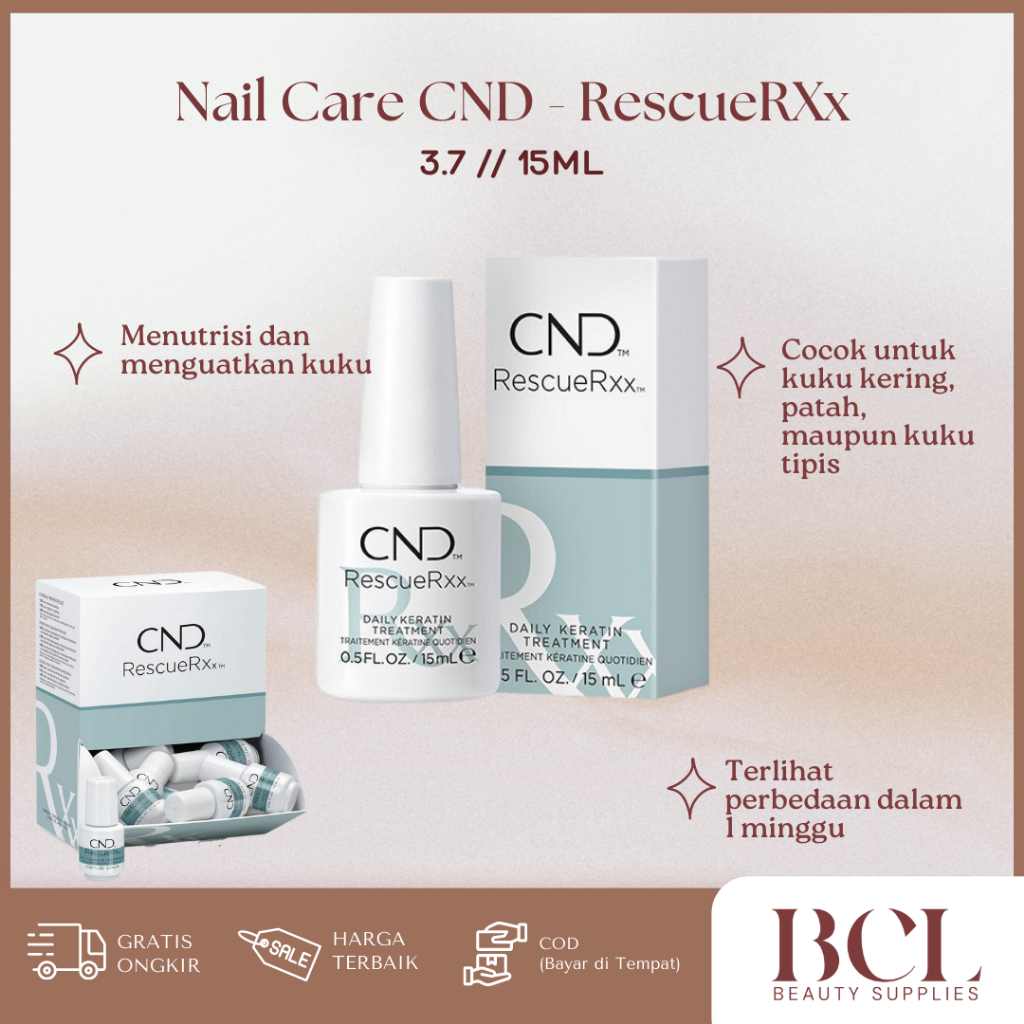 Jual CND - Rescue RXx Nails Keratin Treatment 3.7ml | Shopee Indonesia