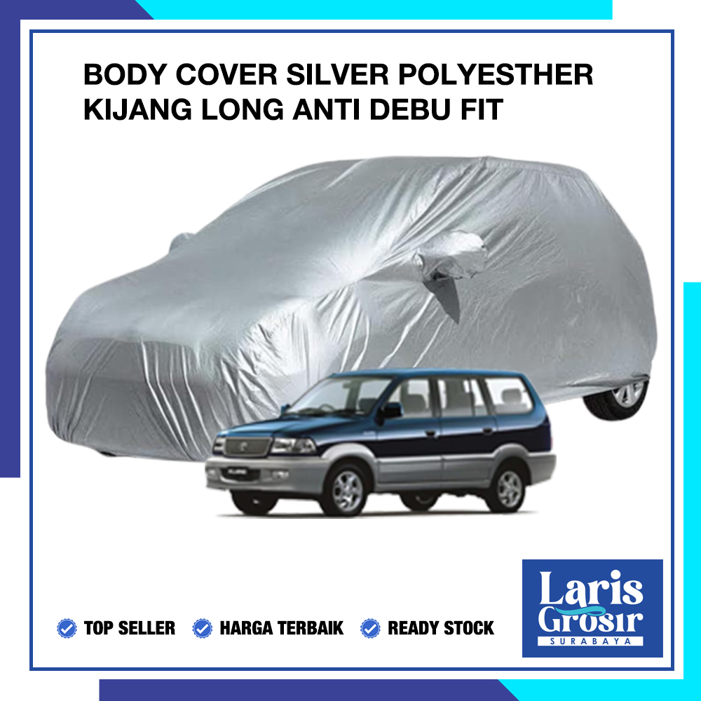 Jual Sarung Mobil Sarung Penutup Mobil Kijang Long Polyesther Silver ...
