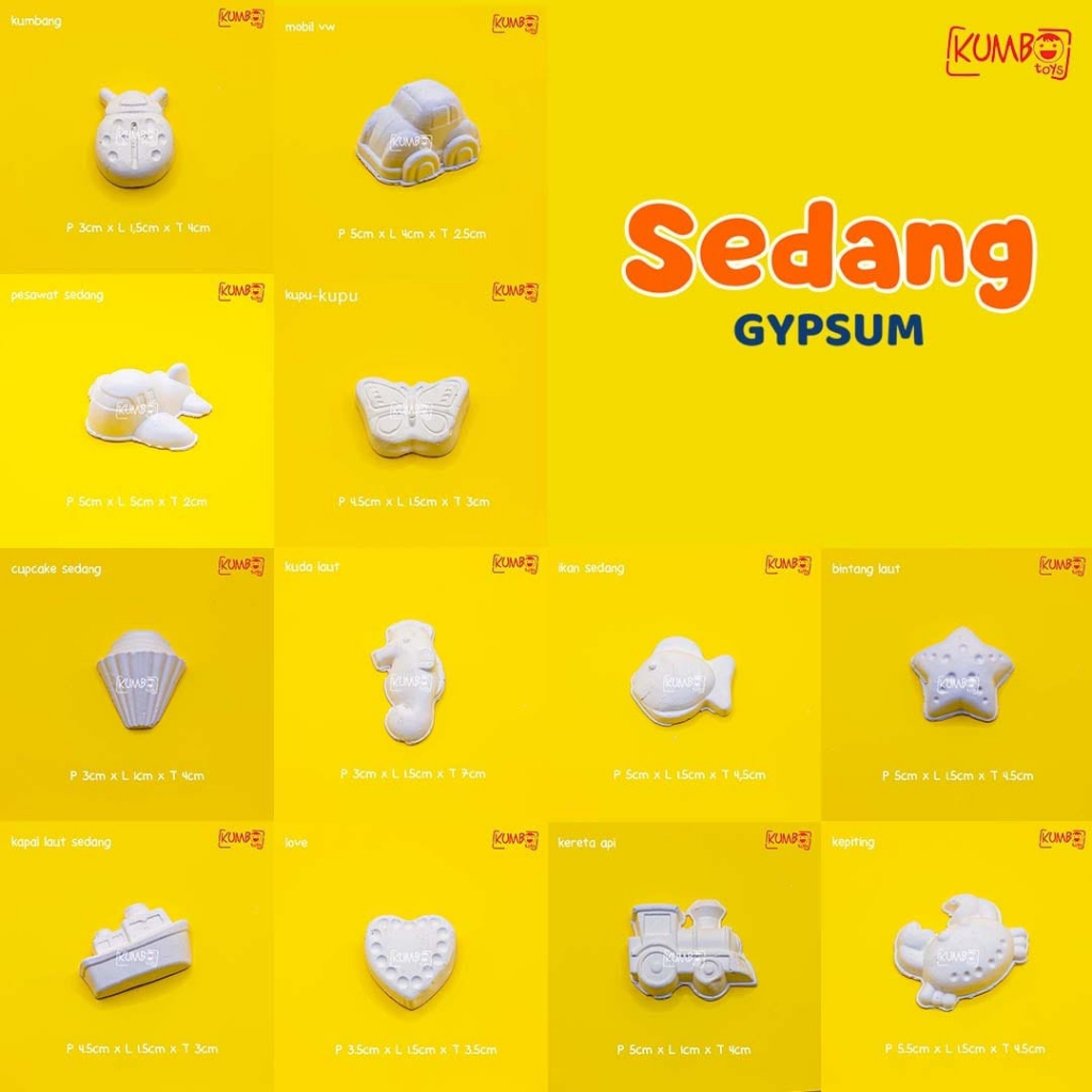 Jual Patung Gypsum Painting Kit Mainan Edukasi Anak Melukis Mewarnai ...