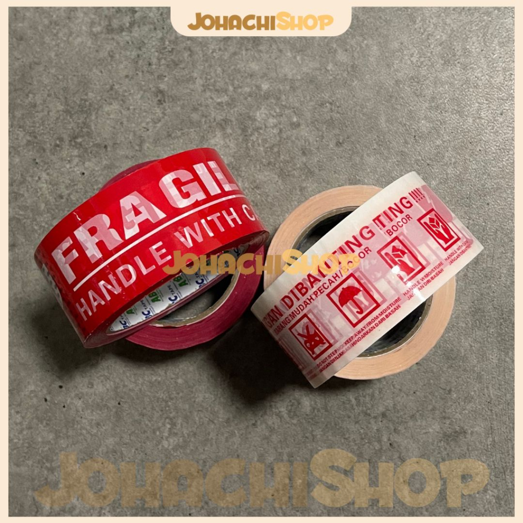 Jual LAKBAN ABC FRAGILE JANGAN DIBANTING LAKBAN ISOLASI SELOTIP STIKER ...