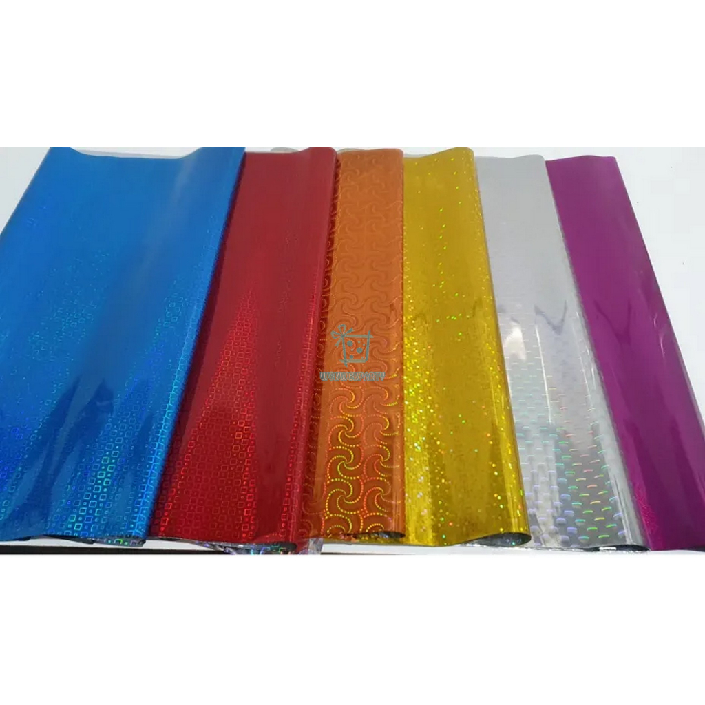 Jual Bungkus Kado HOLOGRAM Plastik Parcel Pembungkus Kertas Kado ...