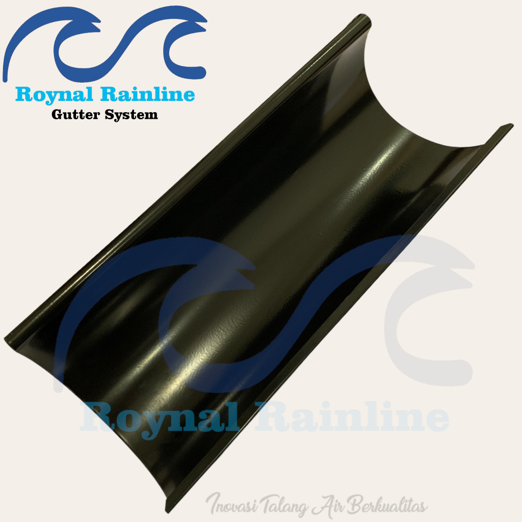 Jual (R) Talang Datar Metal Galvanis Setengah Lingkaran Roynal Rainline ...
