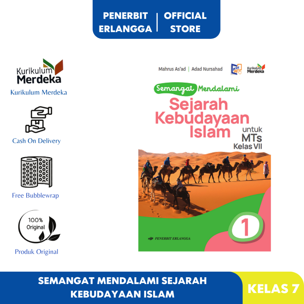 Jual SEMANGAT MENDALAMI SEJARAH KEBUDAYAAN ISLAM MTS KELAS 7 KURIKULUM MERDEKA | Shopee Indonesia