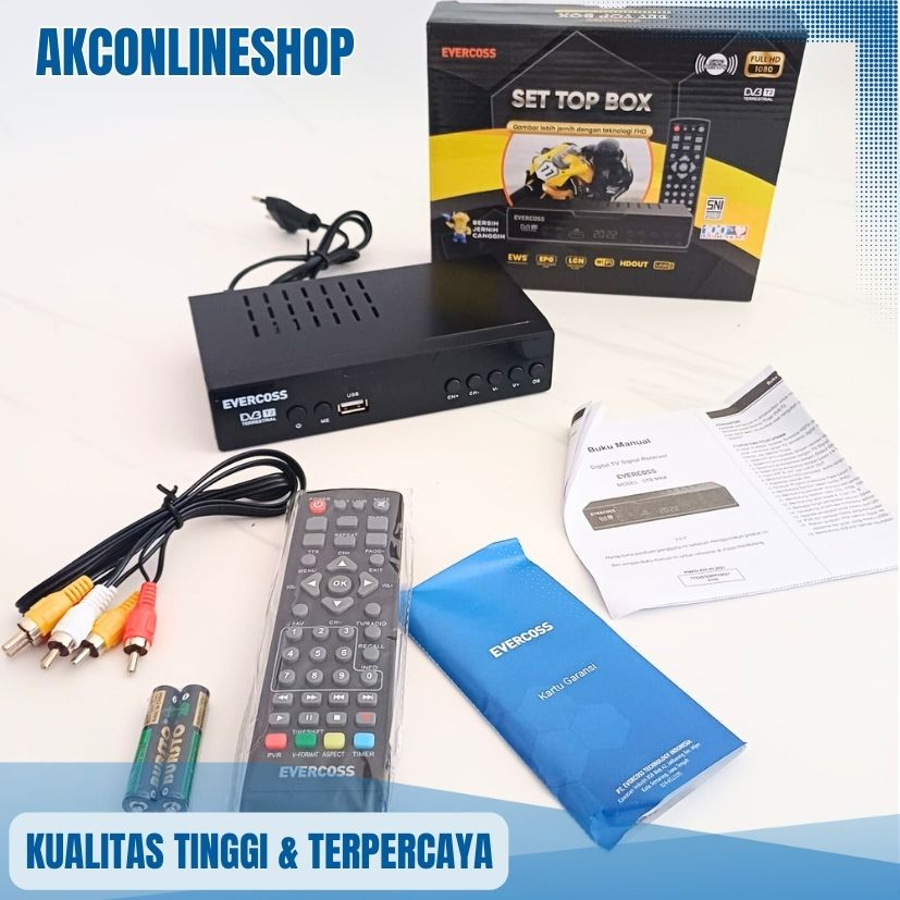 Jual SET TOP BOX (STB) EVERCOSS MAX | Shopee Indonesia