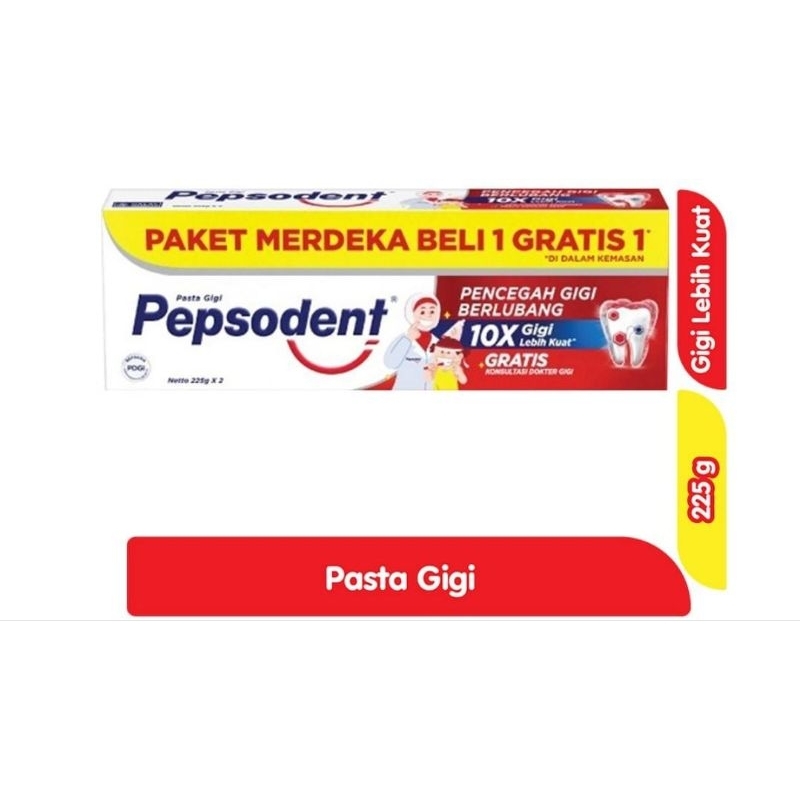 Jual Pepsodent 225gr Jumbo isi 2 | Shopee Indonesia