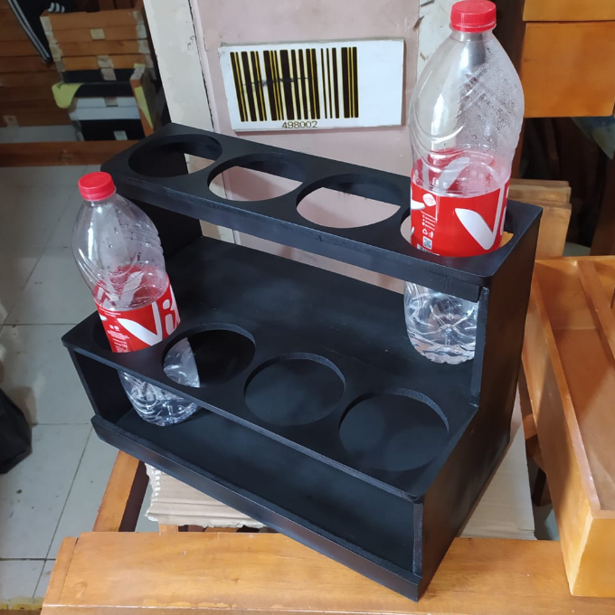 Jual Rak Penyangga Botol 8 Lubang Bar Minuman Rak Cafe Aesthetic ...