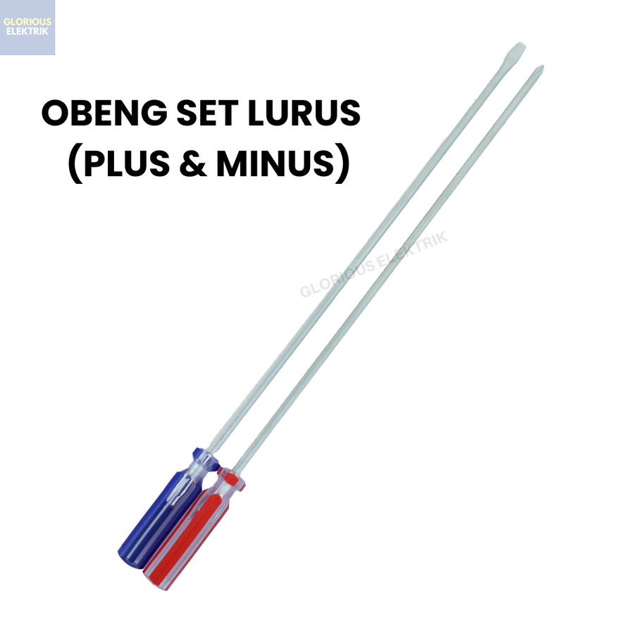 Jual Obeng Panjang Set Isi 2 Pcs Plus Minus Panjang 30 Cm | Shopee ...