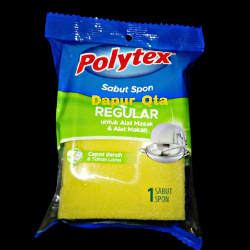 Jual Polytex Sabut Spon Regular Spons Sponge Cuci Piring Spon Cuci Dapur | Shopee Indonesia