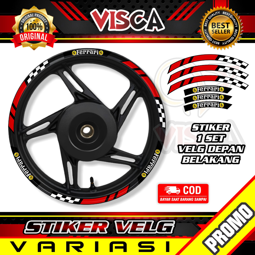 Jual Stiker Velg - List Velg Motor - Stiker Velg Ring 14 - Sticker Velk ...