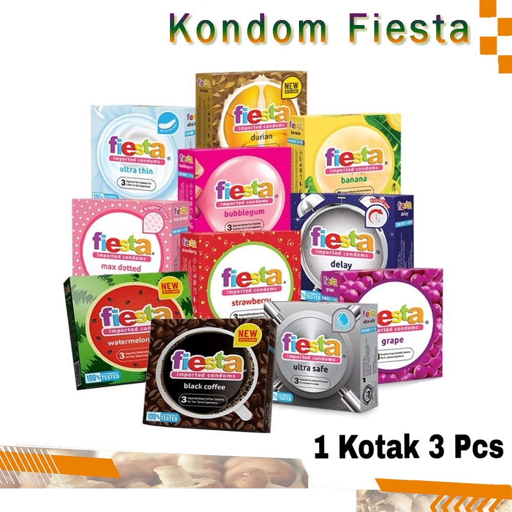 Jual Kondom Fiesta ALL VARIAN RASA - Funpack / Ultra Thin / Ultra Safe ...