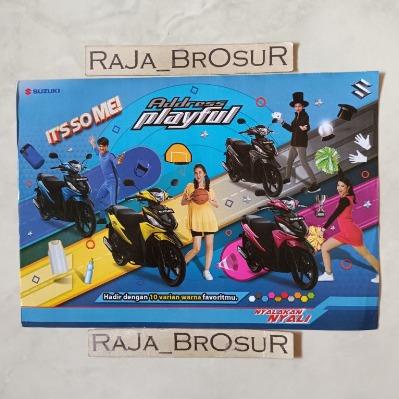 Jual Poster brosur katalog flyer Suzuki Address Playful 2017 | Shopee ...