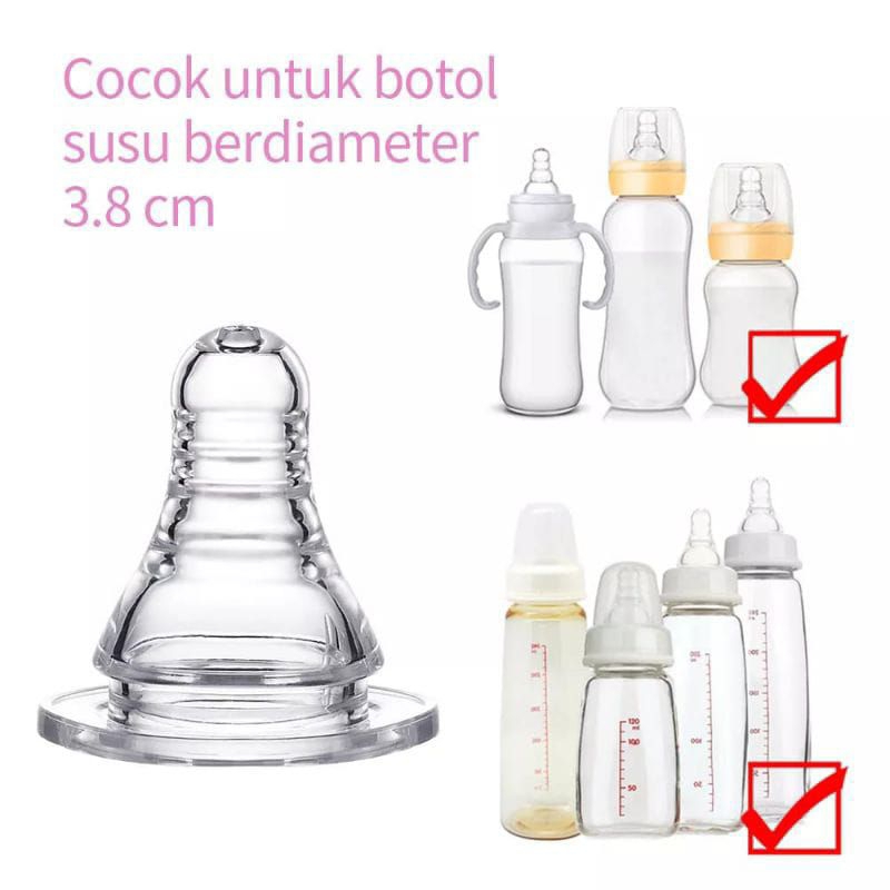 Jual Dot Botol Bayi Nipple Spiral Standart Peristaltik Botol Susu ...