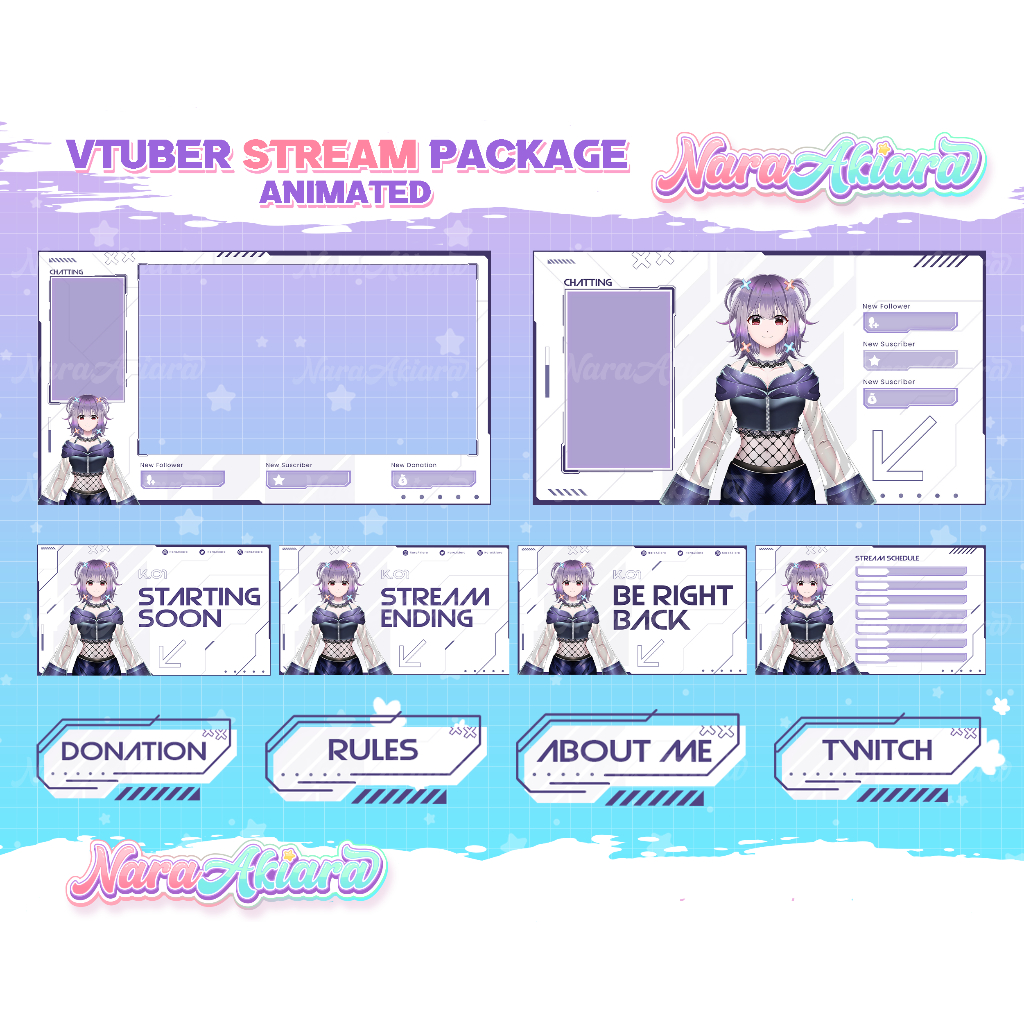 Jual Streaming Makin Keren dengan Overlay Siap Pakai, Desain unik untuk ...