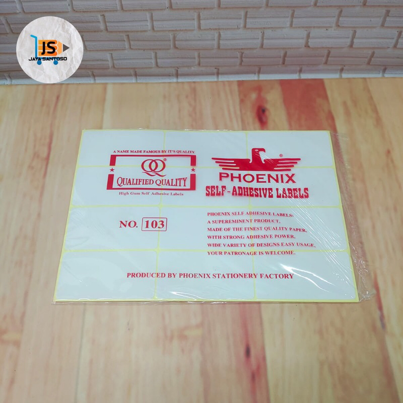 Jual Stiker Label Nama Undangan Harga Phoenix 103 / 109 / 110 / 111 ...