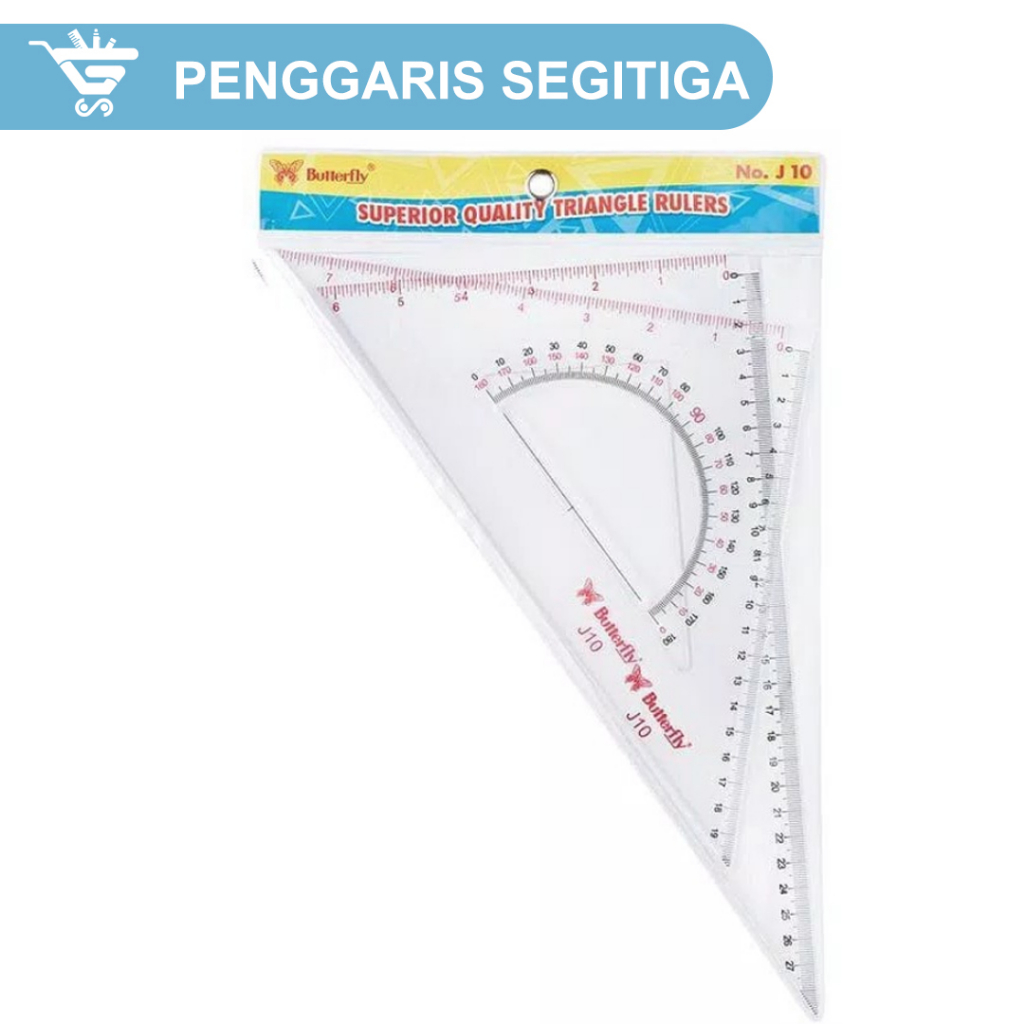 Jual Penggaris Segitiga Butterfly - J10/ Penggaris Segitiga Murah ...