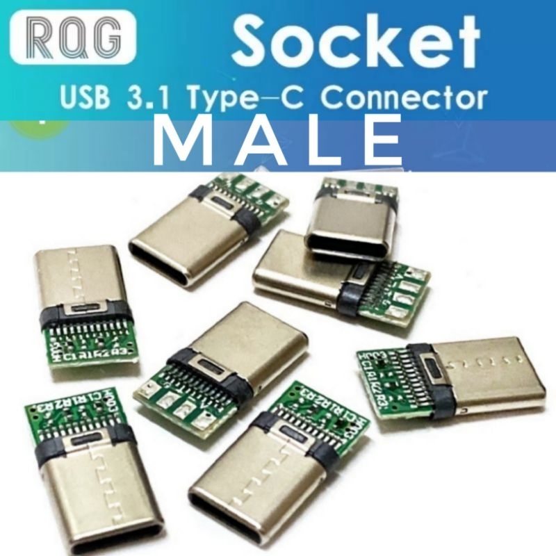 Jual Konektor Connector USB 3.1 TYPE C Tipe C Male | Shopee Indonesia