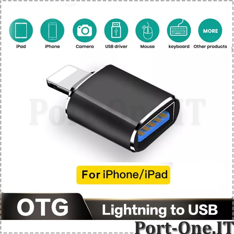 Jual OTG Iphone OTG USB To Lightning Adapter USB 3.0 OTG Connector ...