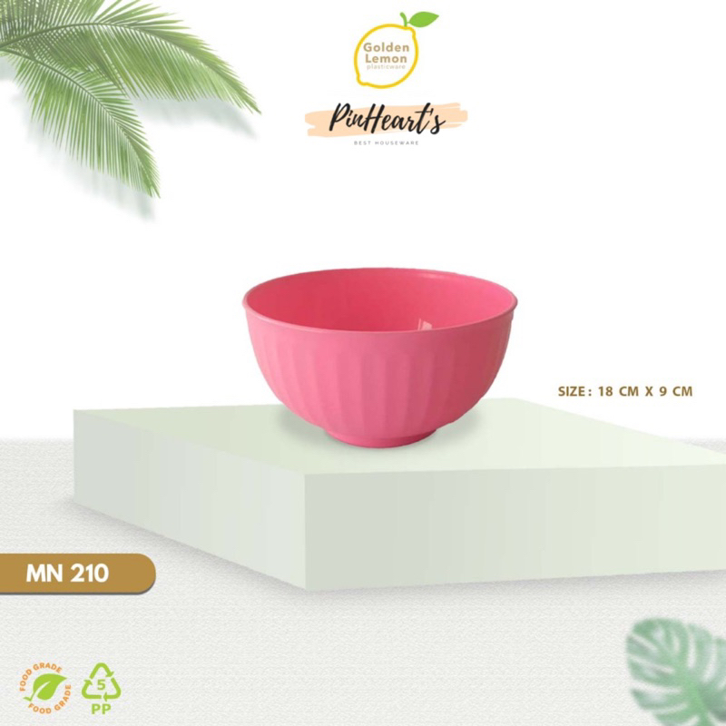 Jual MANGKOK NASI GOLDEN LEMON PLASTIK (MN207, MN208, MN209, MN210 ...