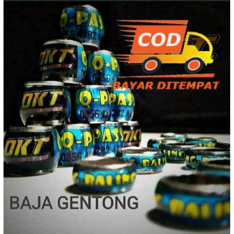 Jual 25 biji RING MERPATI BAJA GENTONG / REQUES NAMA | Shopee Indonesia