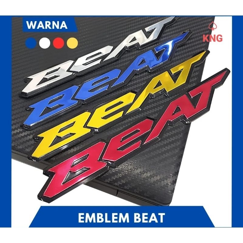 Jual Emblem Logo Honda Beat Timbul Bukan Stiker Variasi Warna Pilihan ...