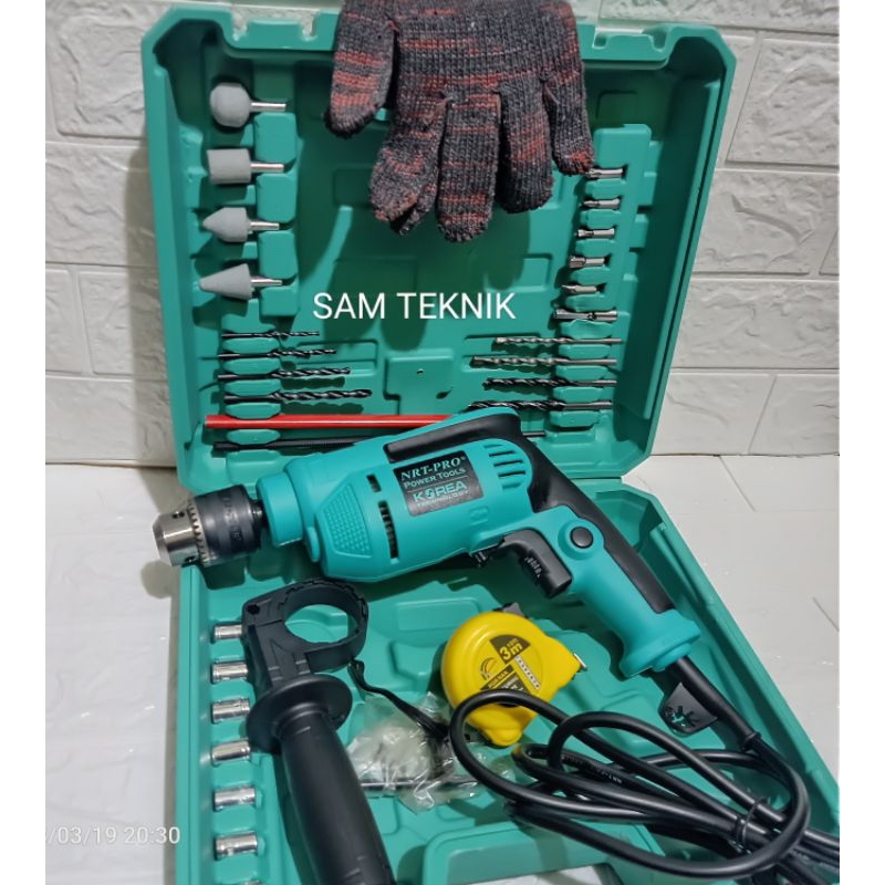 Jual NRT-Pro bor listrik 500HD - bor beton 13mm set Banjarmasin ...