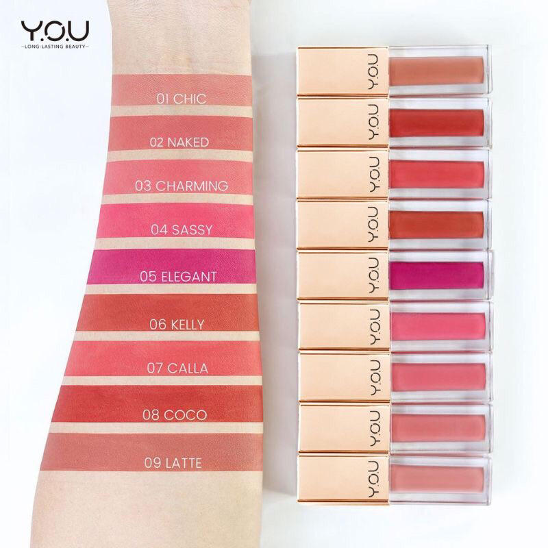 Jual [READY] YOU Y.O.U Rouge Velvet Matte Lip Cream Lipstik Matte ...